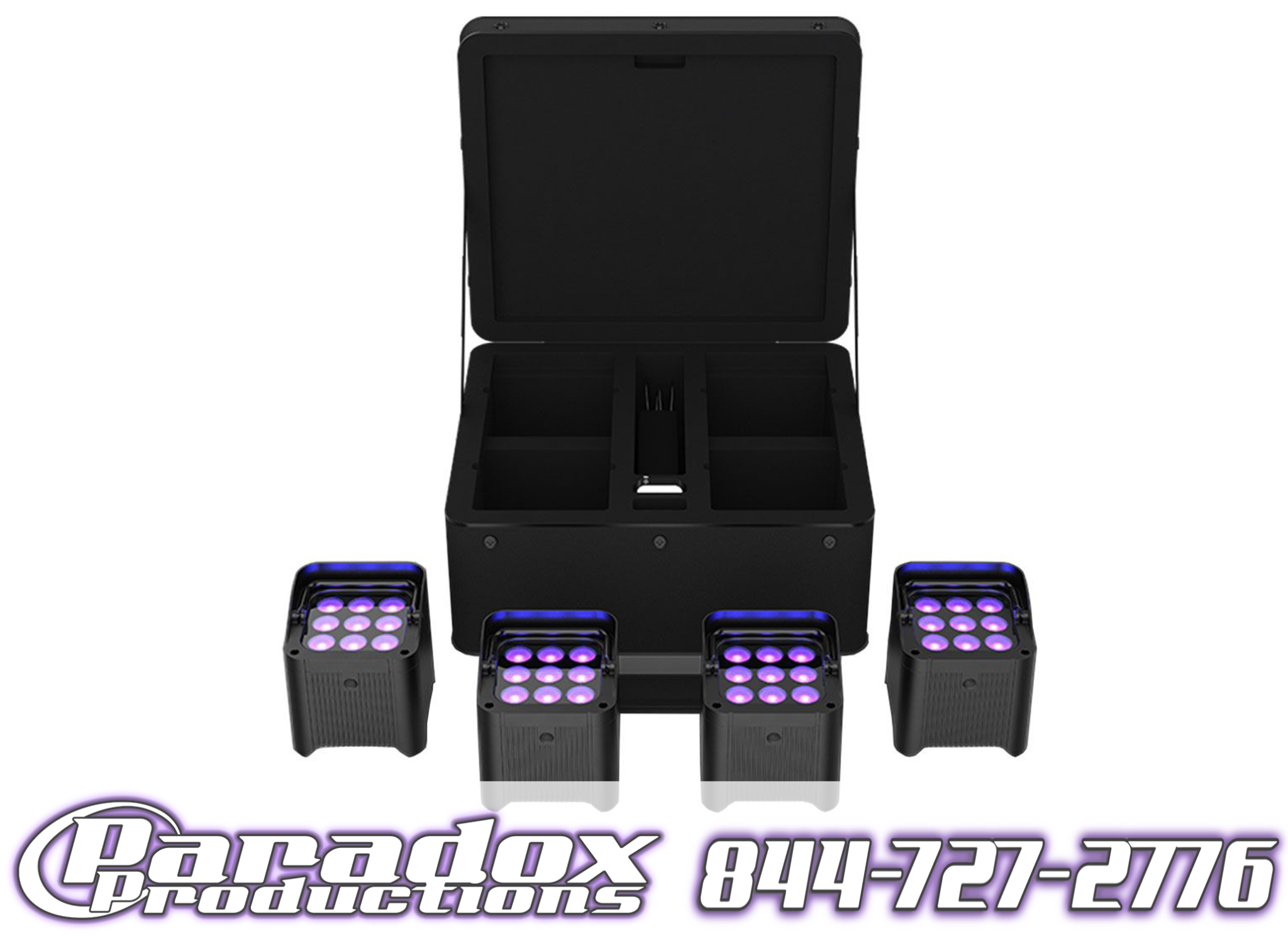 4-Pack Chauvet DJ Freedom Par H9 IP - Paradox Productions