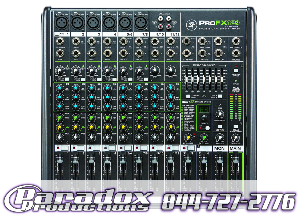 Mackie ProFX12 Mixer - Paradox Productions