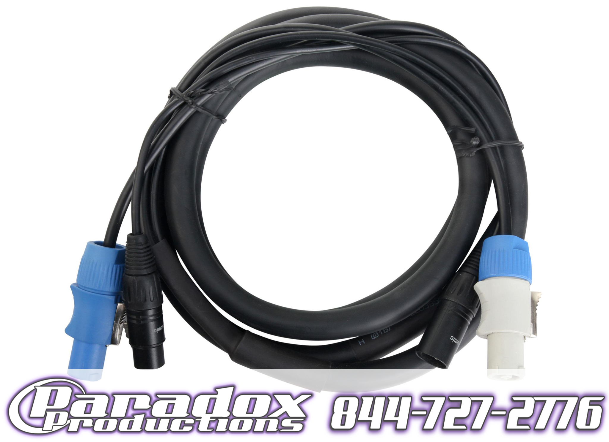 Powercon DMX Combo Cable - Paradox Productions