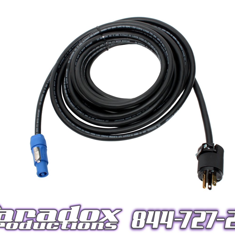 Powercon - Edison Cable - Paradox Productions