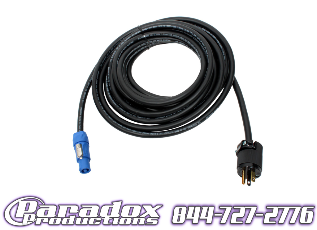 Powercon - Edison Cable - Paradox Productions