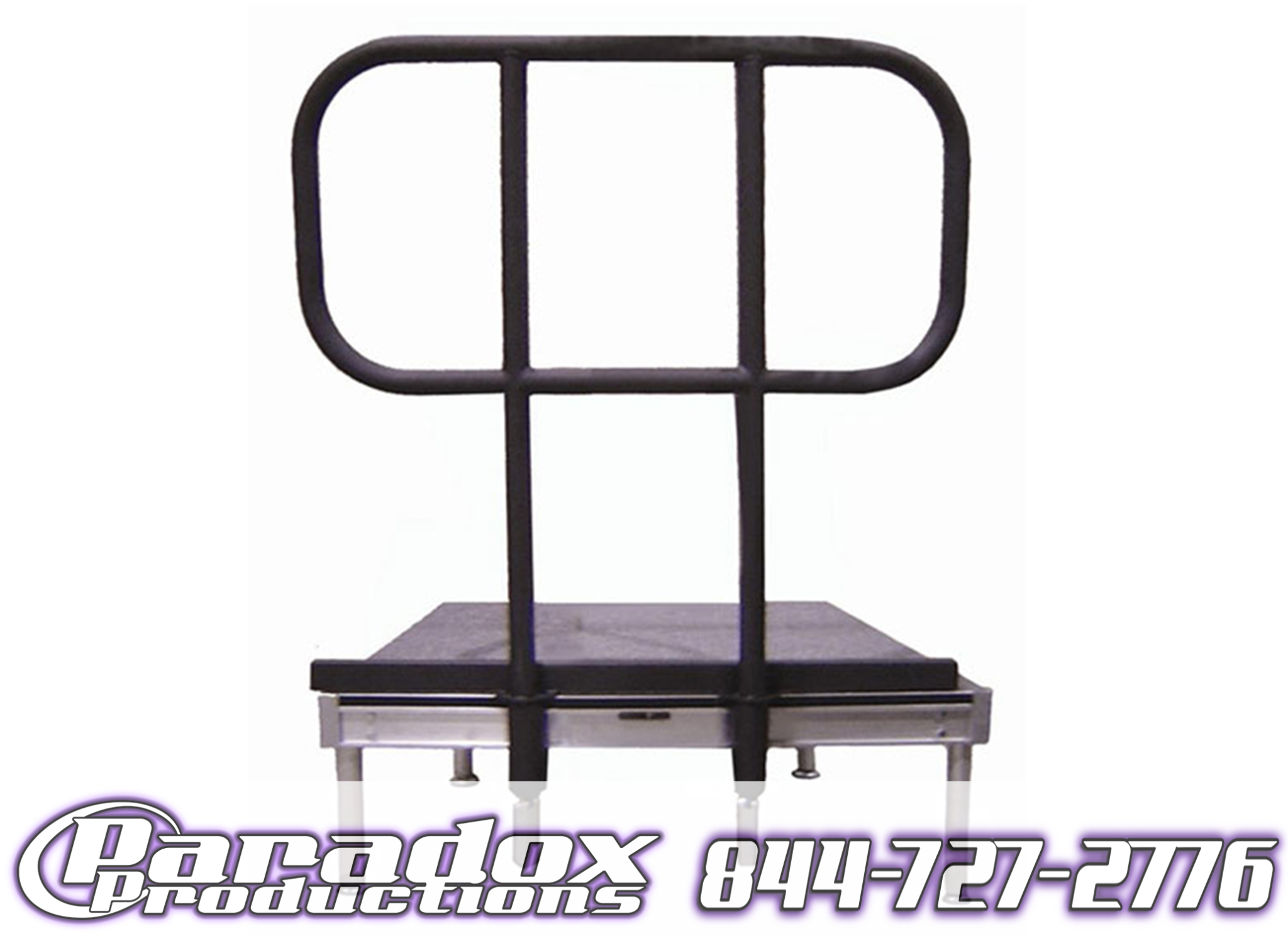 stage deck railing rental