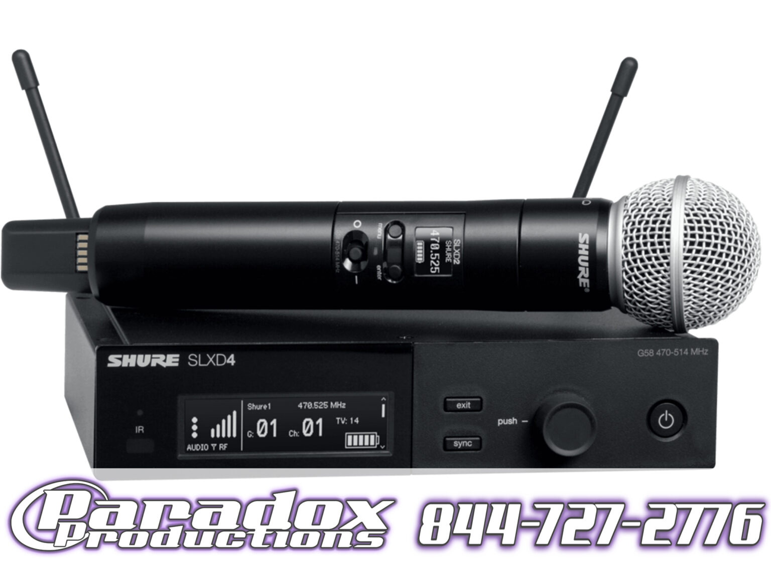 Shure SLX-D Wireless Mic - Paradox Productions